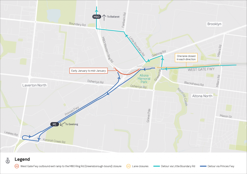 Summer 2024 - major works on the West Gate Freeway and Wurundjeri Way ...