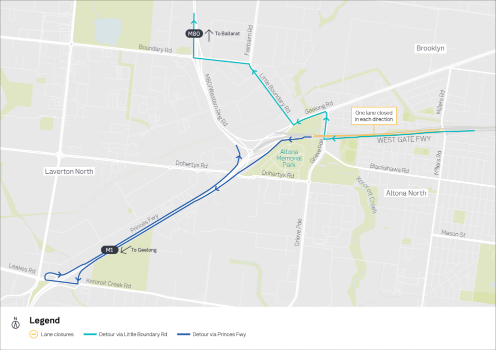 Summer 2024 - major works on the West Gate Freeway and Wurundjeri Way ...