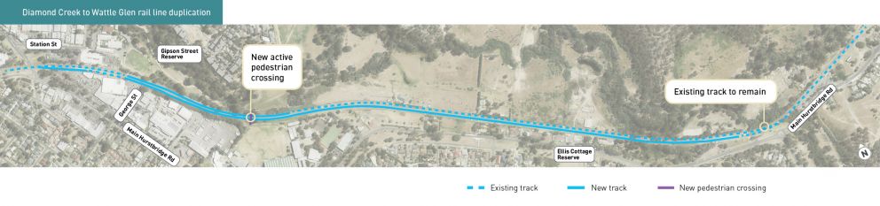 Hurstbridge Line Duplication rail maps - Victoria’s Big Build