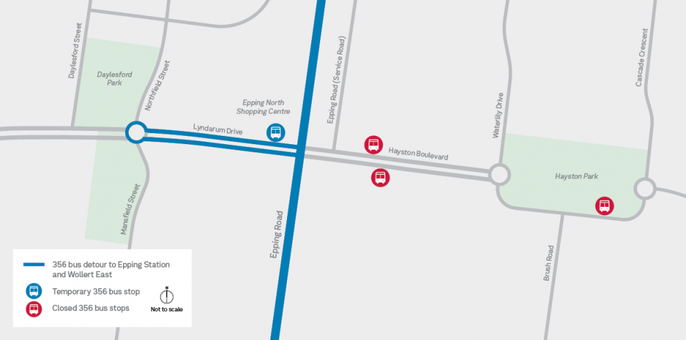 Epping Road Upgrade - Hayston Boulevard temporary 356 bus changes ...