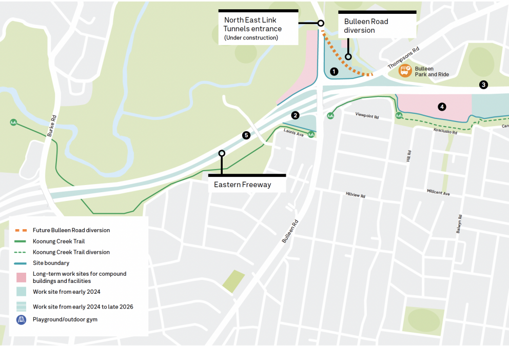 Preparing for a major new interchange in Bulleen - Victoria’s Big Build