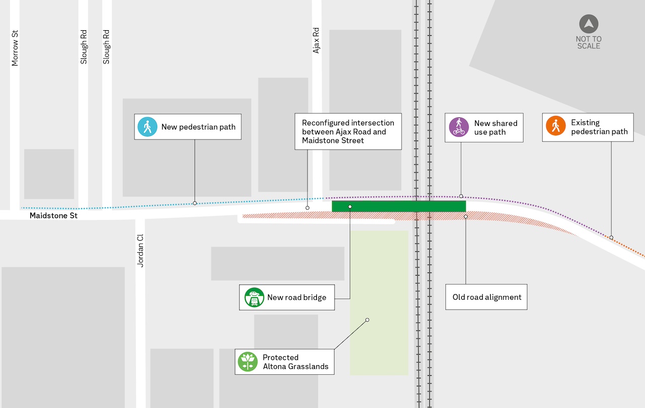 Maidstone Street, Altona – new shared use path - Victoria’s Big Build