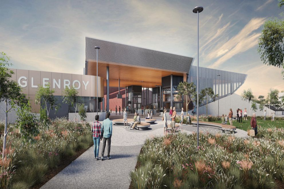 Glenroy Station – render vs reality - Victoria’s Big Build