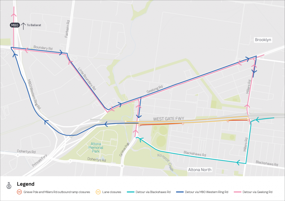 Summer 2024 - major works on the West Gate Freeway and Wurundjeri Way ...