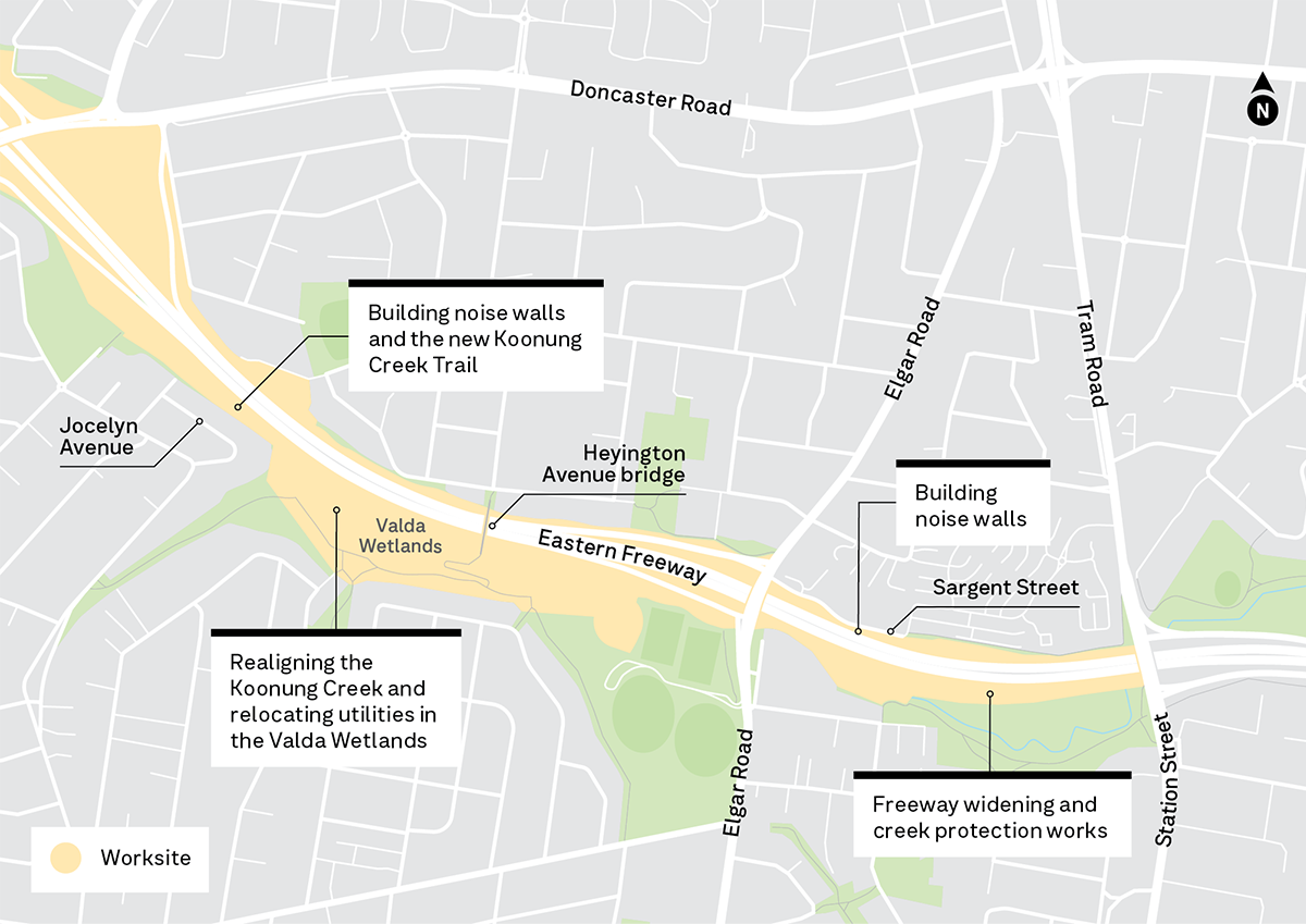 Upcoming works between Doncaster Road and Tram Road - Victoria’s Big Build