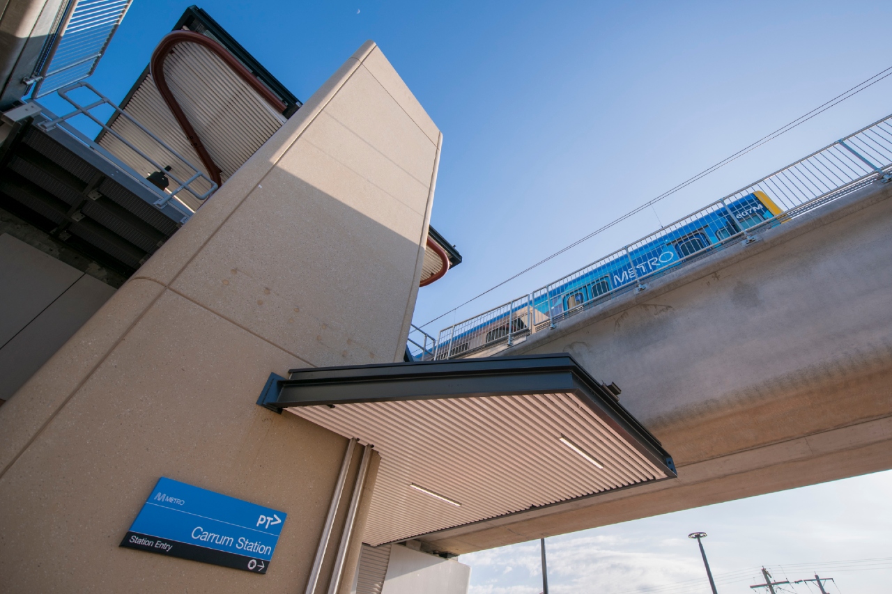 The new station is open and all level crossings gone in Carrum ...