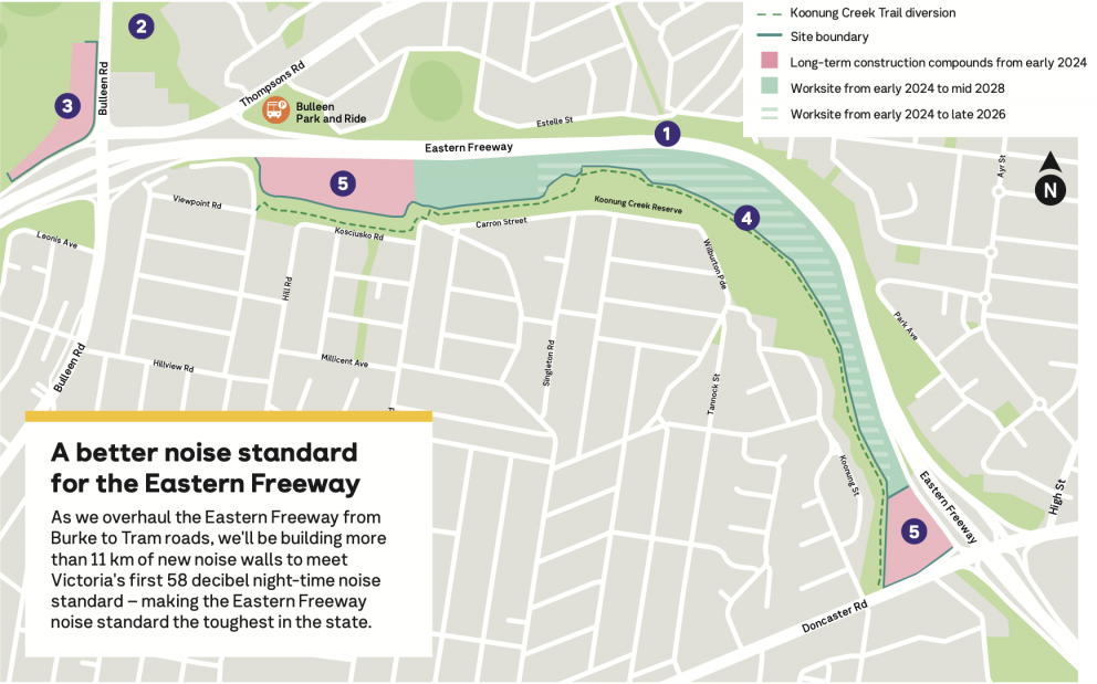 Work starting on the Eastern Freeway Upgrades - Victoria’s Big Build